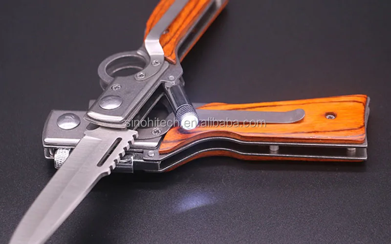 2017 New Arrival Gun Shaped Pocket Knife Camping Outdoor Folding Knife ...