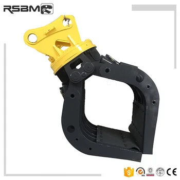 Mini Excavator Hydraulic Rotating Grapple Log Grapple Waste Handing ...