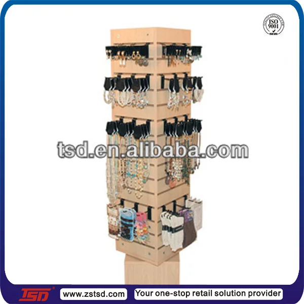 Custom Free Standing Slatwall Rotating Tower,Hanging Product Rack ...