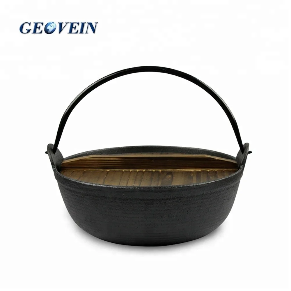 Wholesale Japanese Metal Iron Stew Pot Tonkatsu Cast Iron Sukiyaki Nabe ...