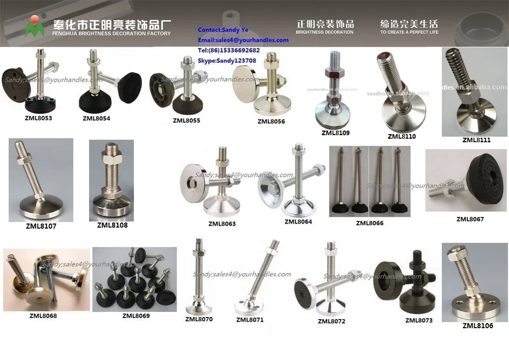 Rubber Base Swivel Mounting Leveler,Adjustable Foot - Buy Swivel ...