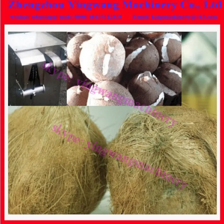 Old Coconut Shelling / Defibering Machine / Coconut Had Brown Skin ...