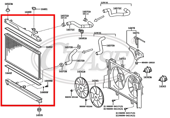 汽车散热器适合丰田 651180 Voxy Noah 2014/01-zrr80w-bpxsp 3zrfae 2000cc 16 阀 Dohc ...
