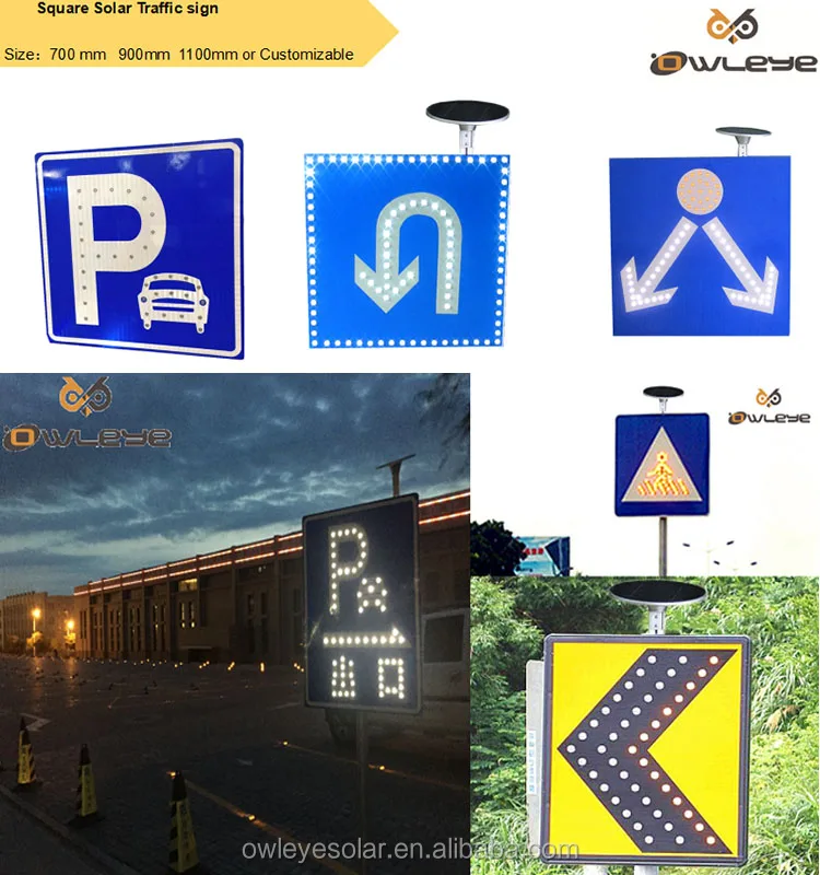 Flashing Led Stop Signs/highway Led Board Signs/solar Powered Traffic ...