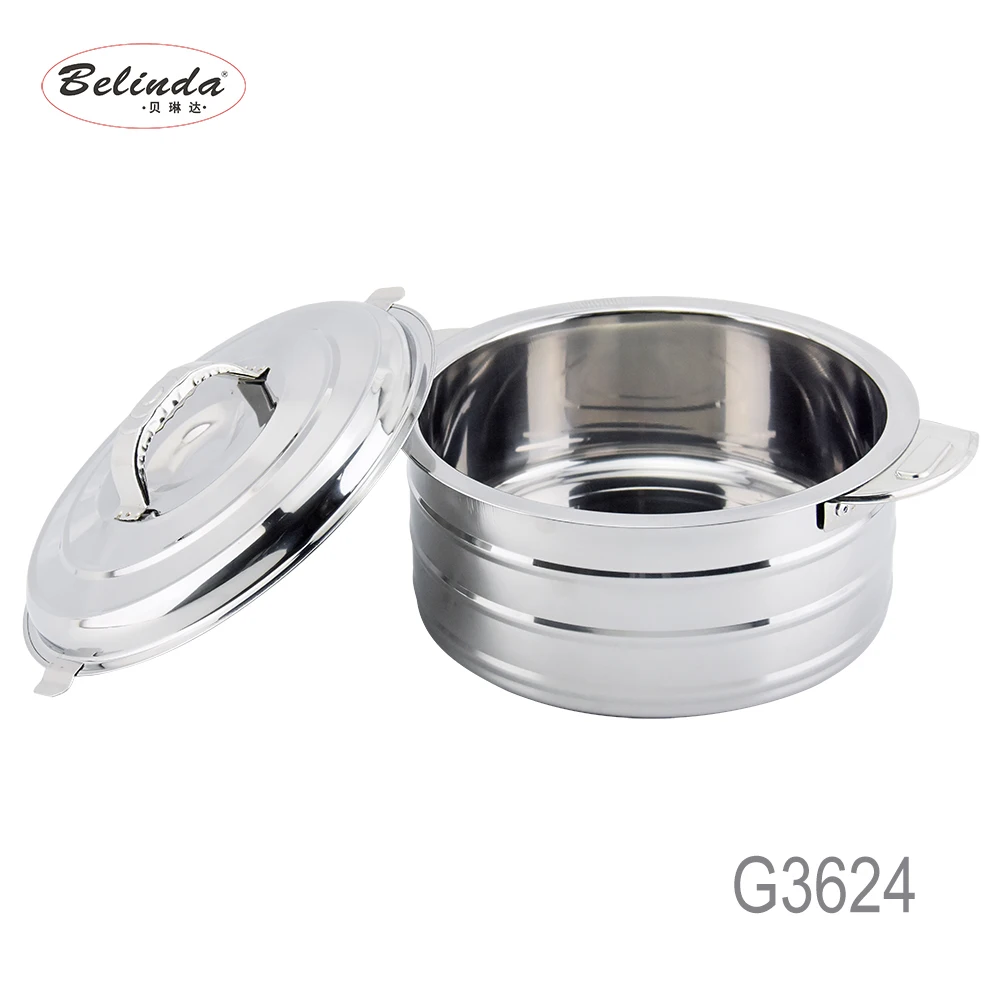 5 Pcs Cookware Set Keep Food Warm Stainless Steel Double Wall Pot With ...