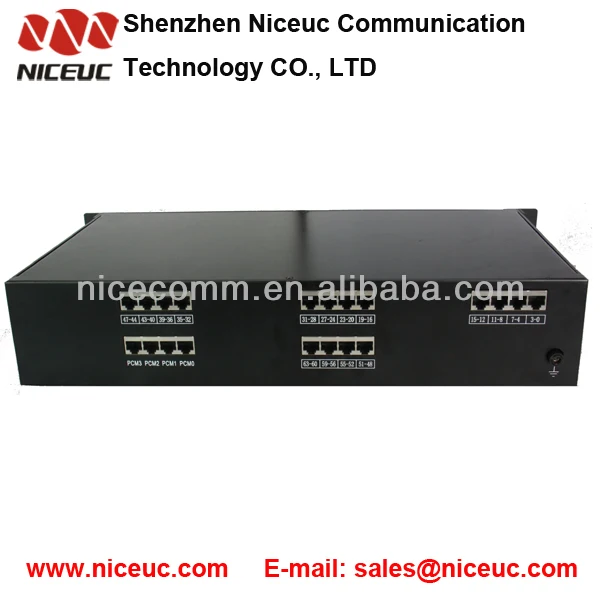 64 Fxs Fxo Ports Analog to IP Converter Gateway Adapter