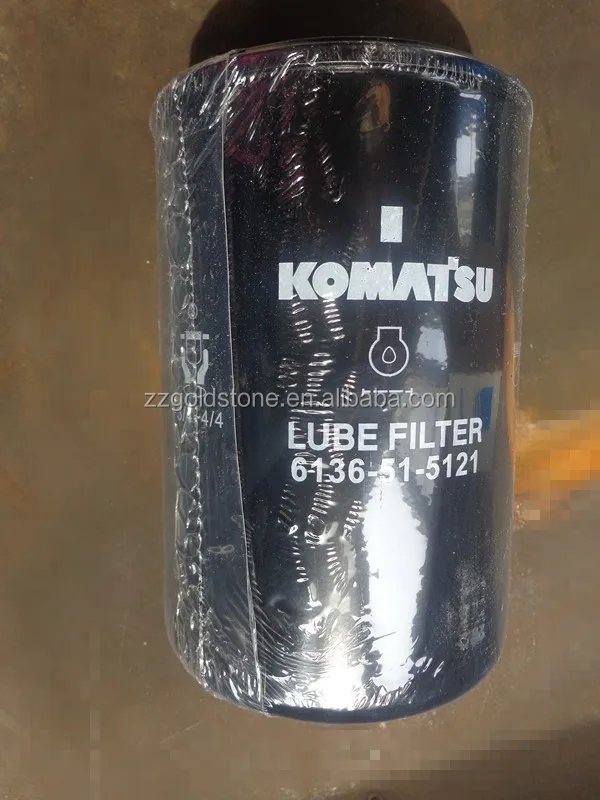 Excavator Pc300-6 Pc340 Pc350 Pc380 D65e D66s D70 Oil Filter Assy 6136 ...