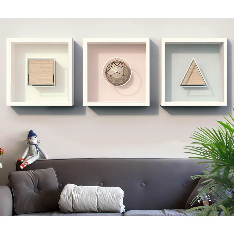 Square Shadow Box Frame / Wood Photo Frame Shadow Box White Black Grey ...