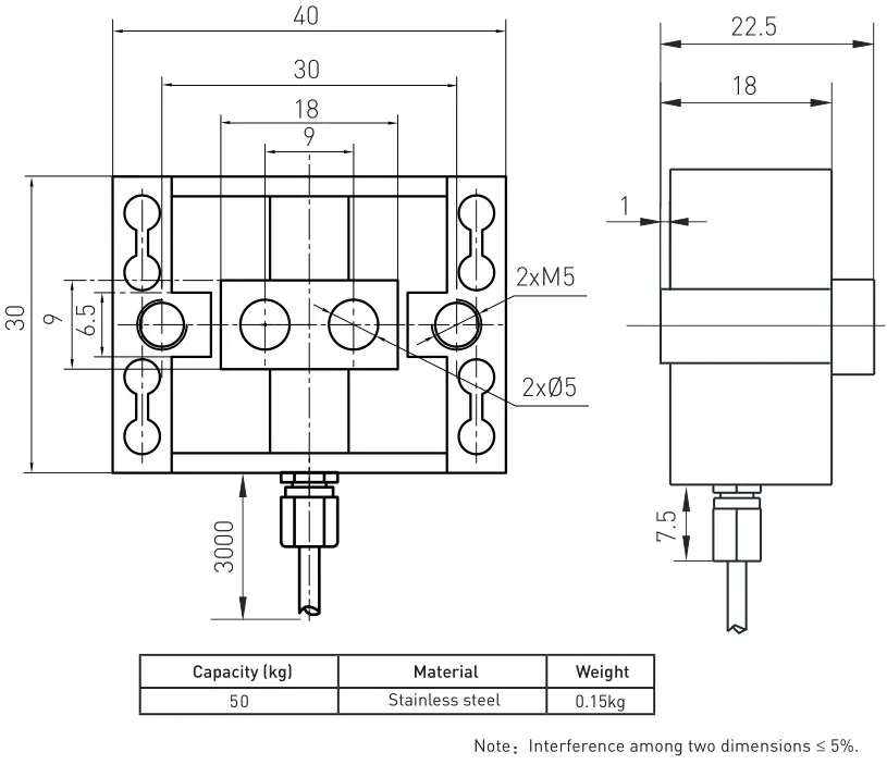 Dual-axis Load Cell 2-axis Force Transducers 2d Loadcell For Measuring ...