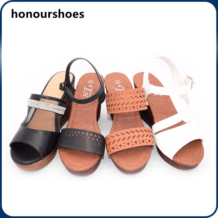 Chinese Manufacturer Cheap Price High Heel Sandals Shoes Summer Latest ...