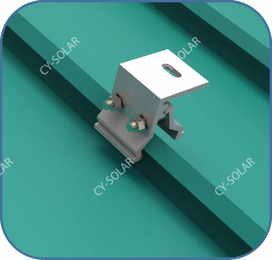 Aluminum Frame Solar Mounting Clamp For Standing Seam Metal Roof ...