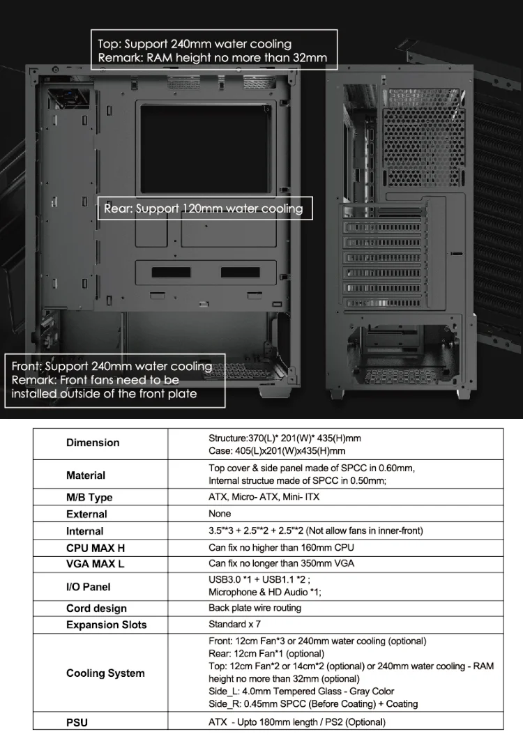 Atx/mid-atx/mini-atx Custom Computer Case - Buy Custom Computer Case ...