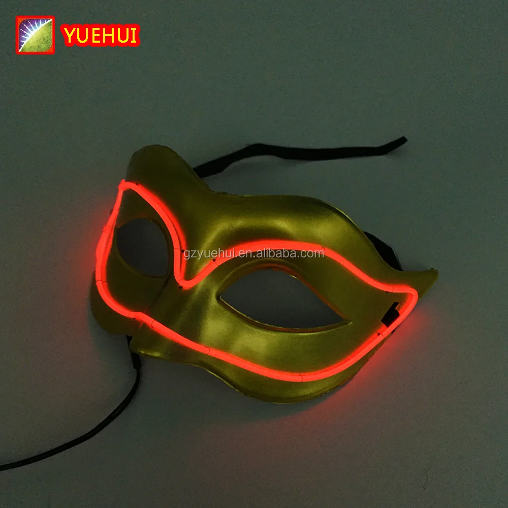 New Type 10 Colors Masquerade Venetian El Wire El Mask Led Strip Dc-3v ...