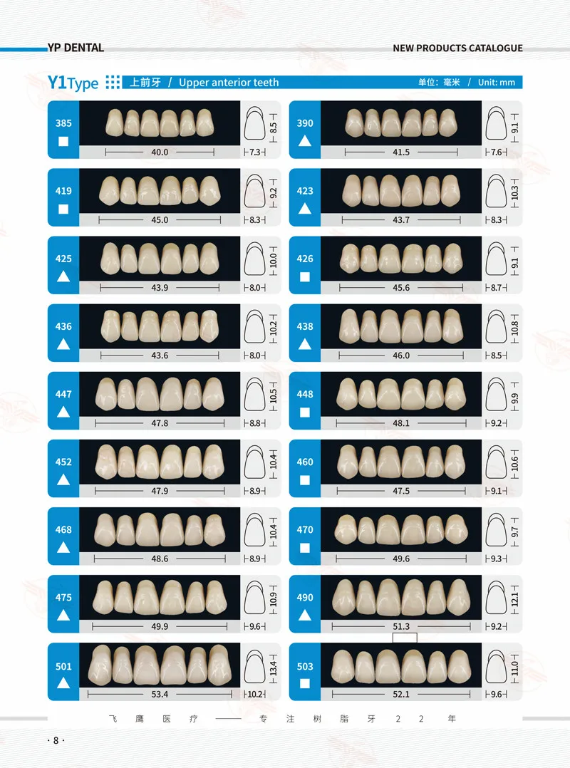 Dental Artificial Acrylic Resin Teeth for Dentures - Sale!