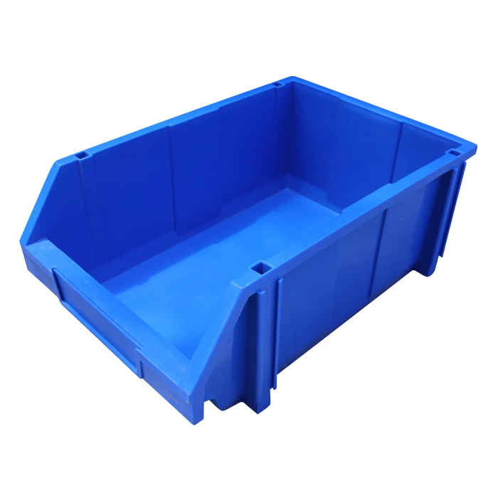 Qs Warehouse Industrial Plastic Stackable Storage Shelf Bins For Spare