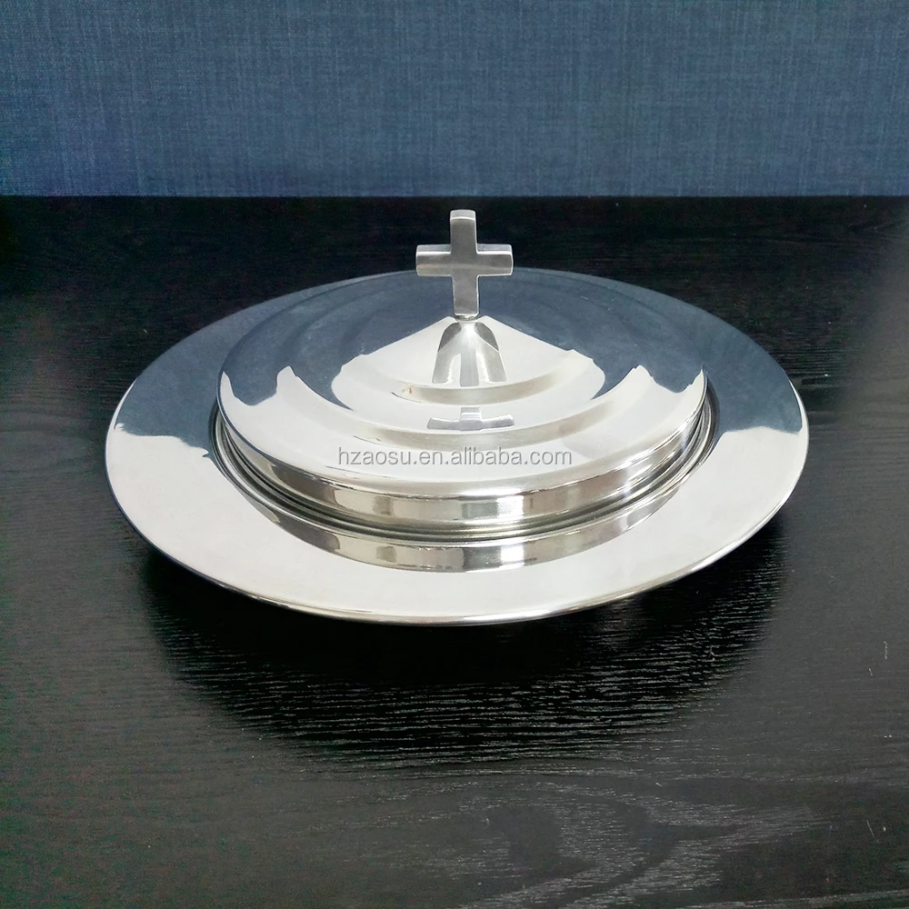 Stainless Steel Communion Bread Tray Set - Durable & Stylish