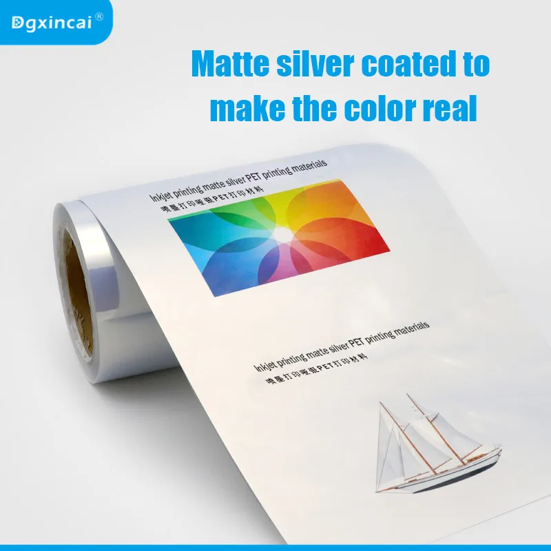 Waterproof Self Adhesive A4 Sheet - Matt Silver PET Label