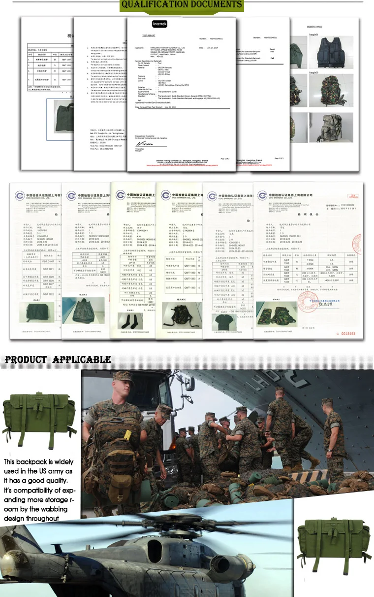 British Style 58" Pattern Military Backpack Canvas Made Webbing ...