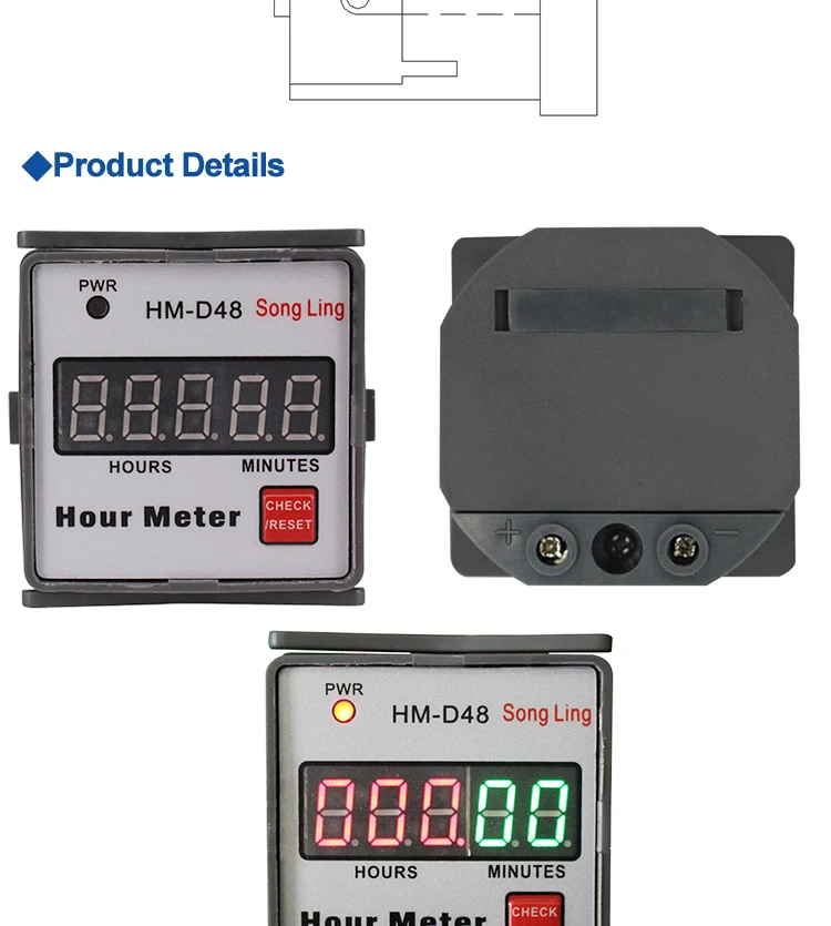 Digital Hour Meter Counter Hm-d48 - Buy Hour Counter,Digital Counter,Hour Meter Product on ...