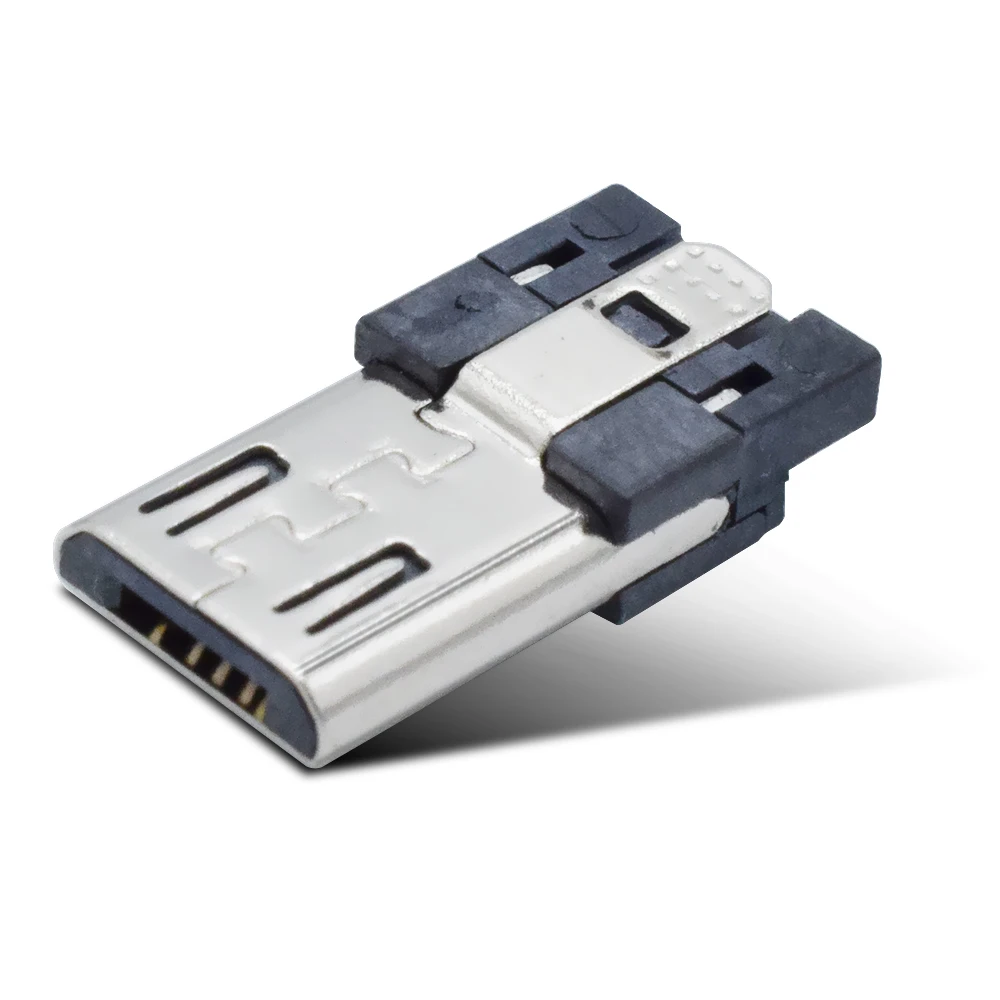 4 Pin Micro USB Pinout - Double Lock Male Plug Connector