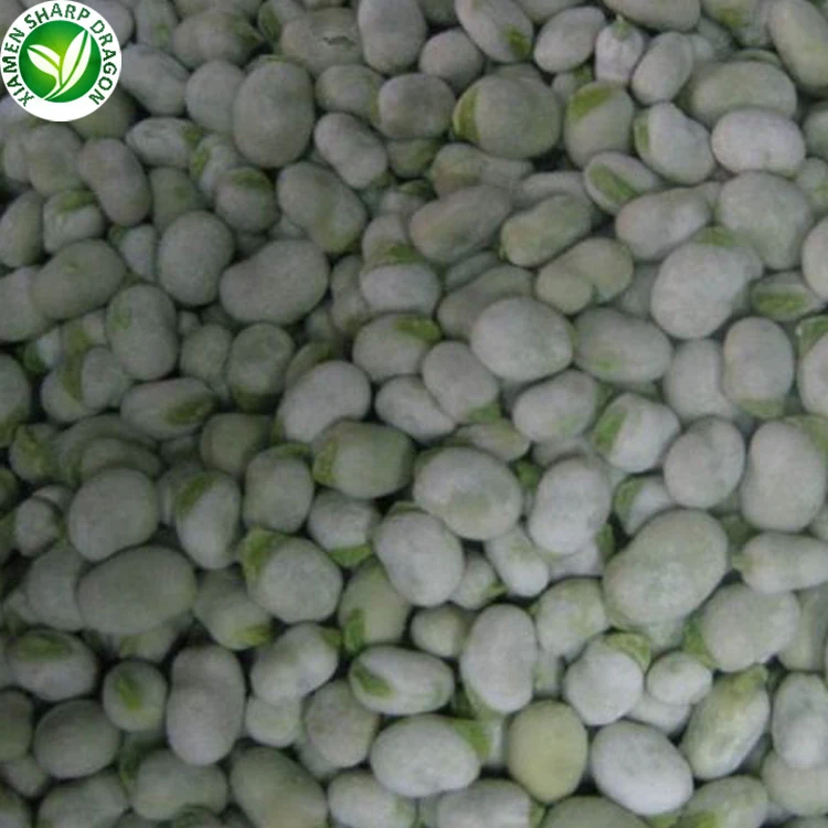 Sharp Dragon Bulk Green IQF Fava Peeled Frozen Broad Bean