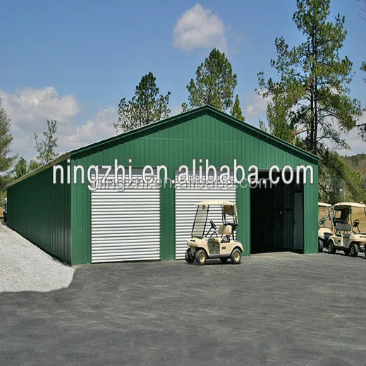 Prefab Metalen Garage Opslag/stalen Frame Loods/staal Magazijn - Buy ...