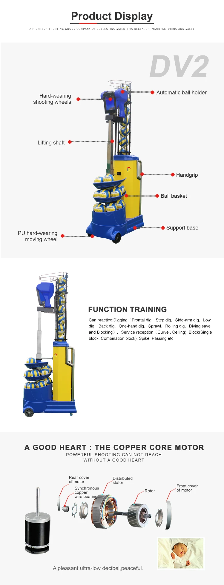 Factory Produced Volleyball Machine Serving Equipments Of Volley Ball ...