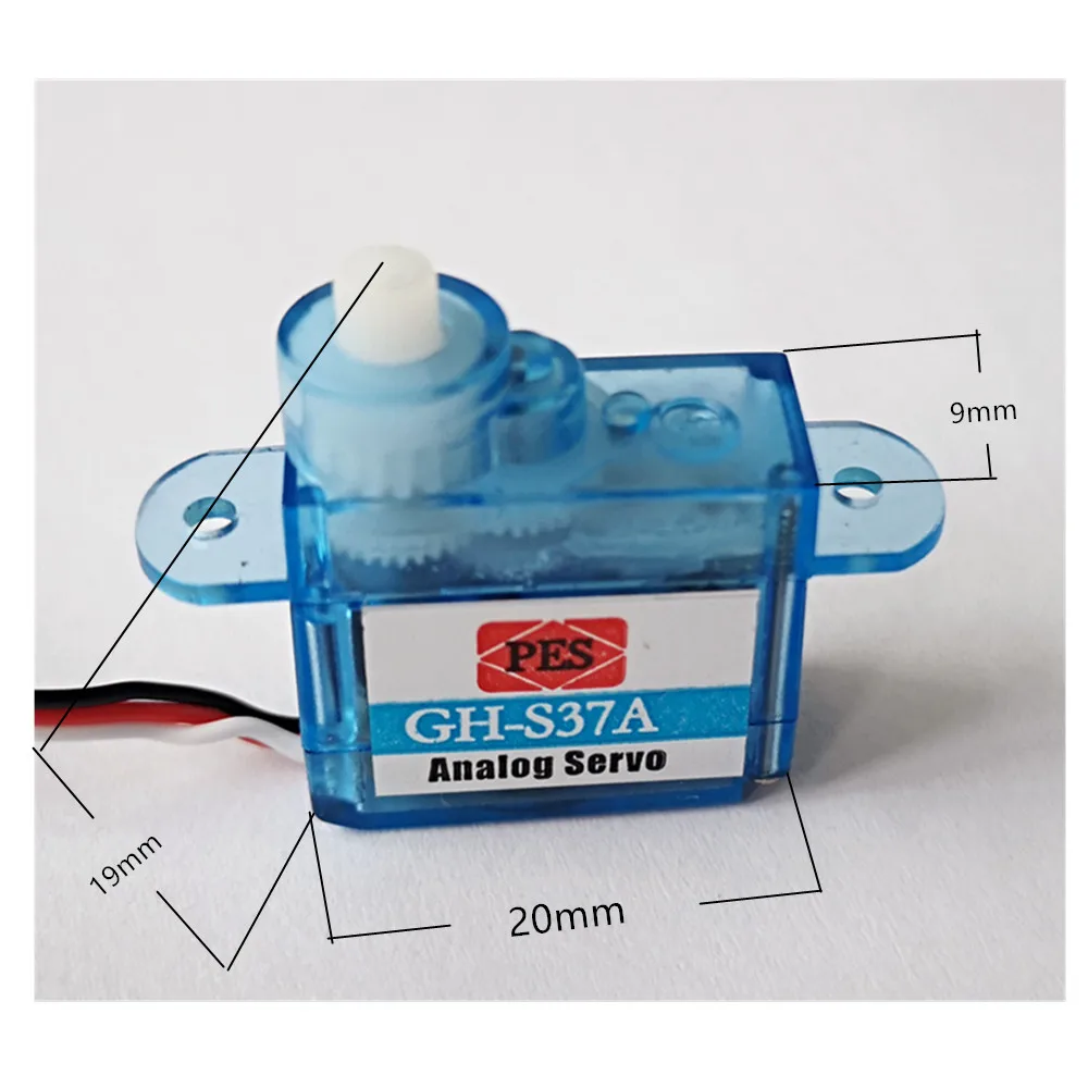 GH-S37A Mini Servo Motor - 3.7g RC Analog Servo for Helicopters