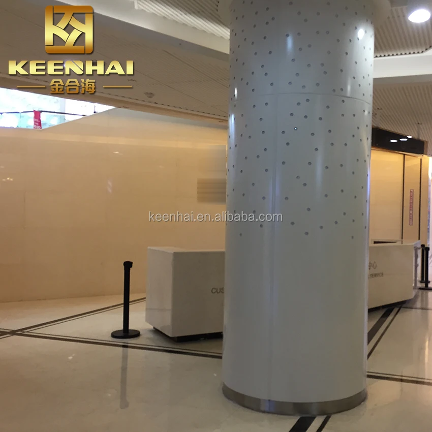 Circular Stainless Steel Pillar Cladding - Custom Metal Fabrication for ...