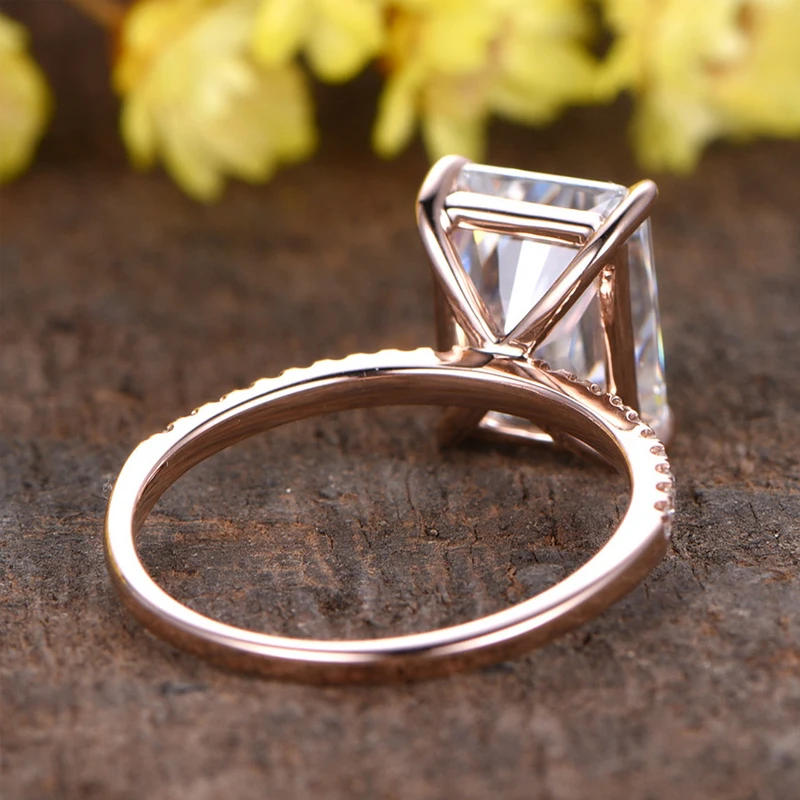 Rose gold engagement band store