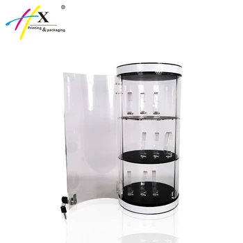 Acrylic Rotating Jewelry Watch Display Case With Key Lock - Buy ...