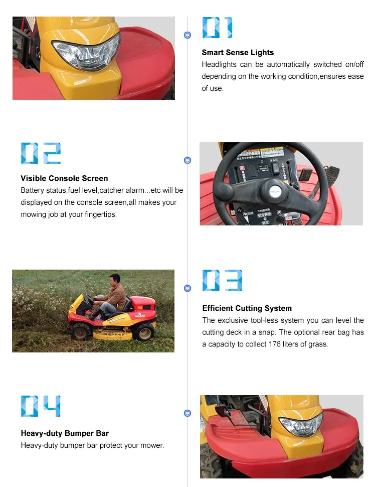 Robin Engine Agriculture Ride on Lawn Mower / Lawn Tractor| Alibaba.com