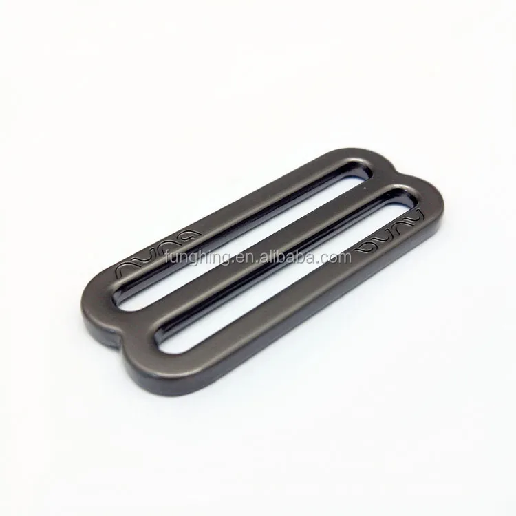 New Style Metal Strap Adjuster In Polished Gunblack Color Zinc Alloy ...