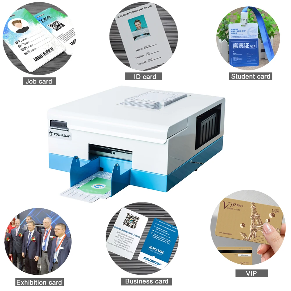 Multifunctional Pvc Card Printer Cd Printer With Four Size Working ...