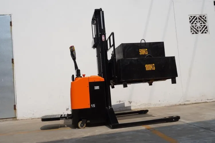 NOBLELIFT STRADDLE FULL ELECTRIC STACKER FORKLIFT TRUCK