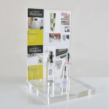 Clear Acrylic Versatile Product Glorifier Display Unit With Poster ...