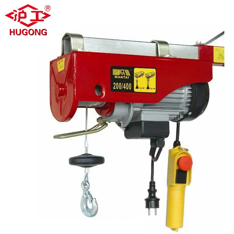 Mini Lifting Crane/electric Motor Pulley/wire Rope Steel Pulley 220v ...