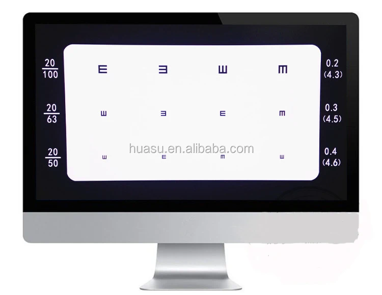 China Good Quality Led Vision Chart Eye Test Lcd Snellen Chart Visual ...