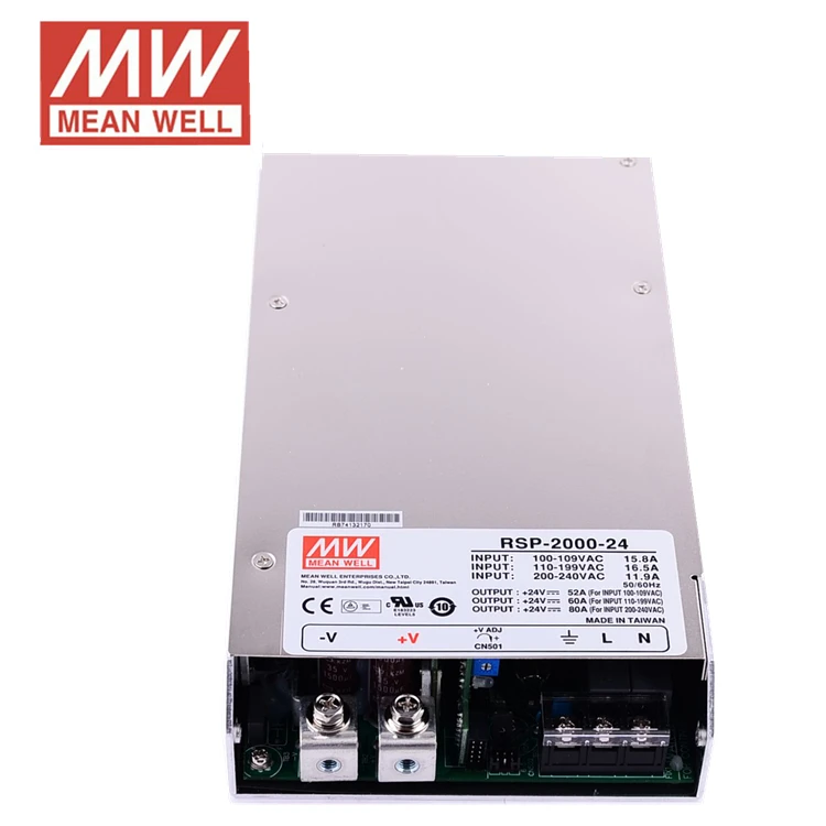 RSP-2000-24 Meanwell 2000W 24V 80A Power Supply - Efficient & Reliable
