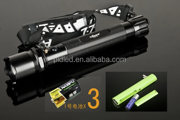 Aluminum Led Zoom Torche 3d Economy Flashlights With Shoulder Strap ...
