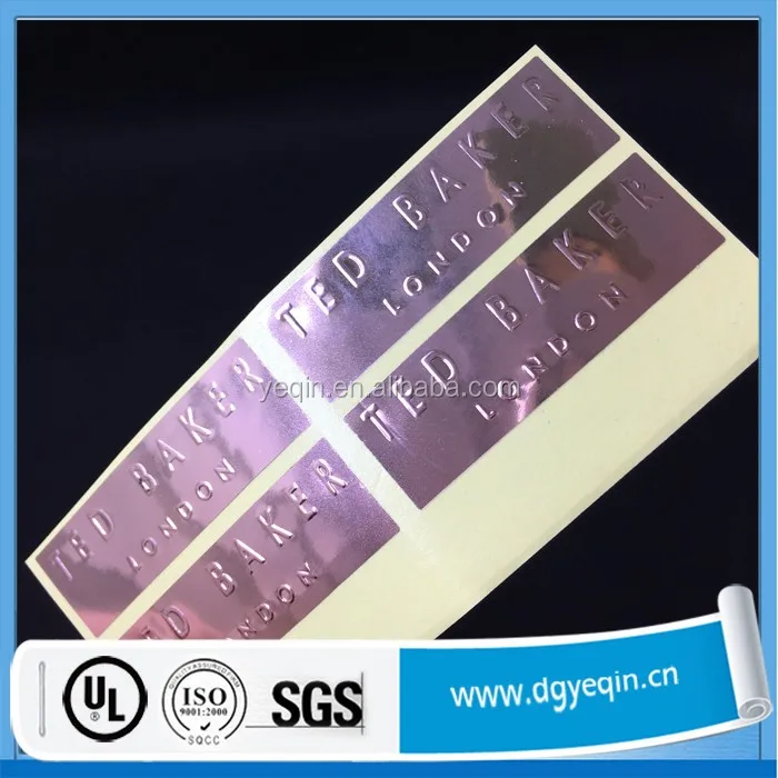 Aluminium Metallic Foil Custom Print Red Foil Sticker,Self Adhesive ...