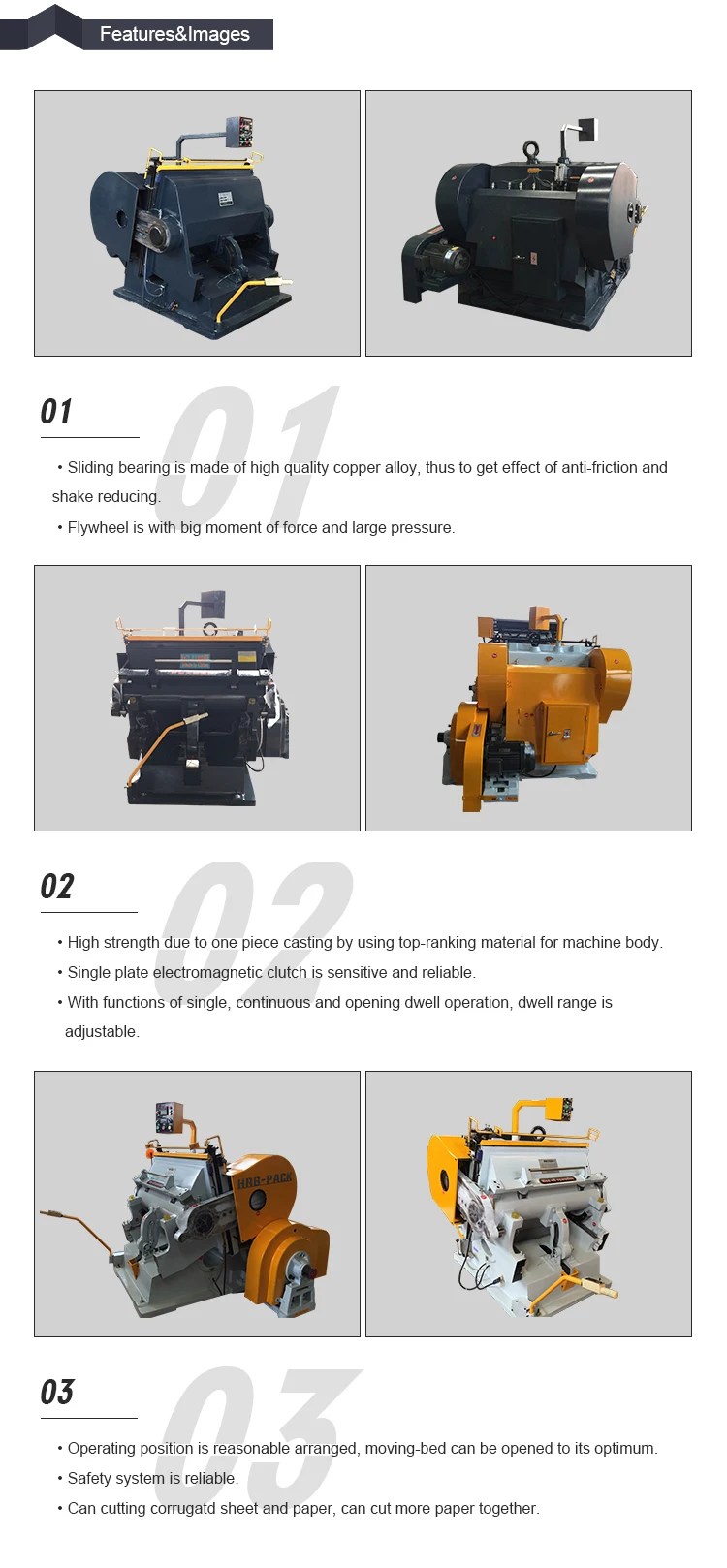 High Speed Die Cutting Machine Cutting And Creasing Machine Boxes Die ...