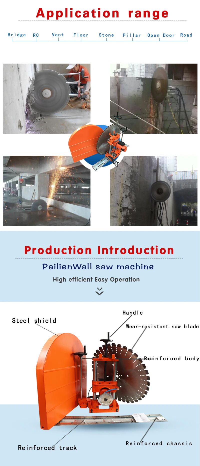 Concrete Wall Cutting Machine - High Efficiency & Durability