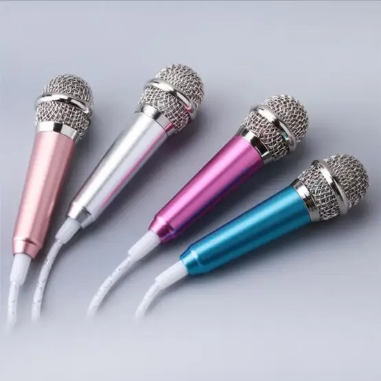 Colorful Portable Plastic Metal Karaoke Mini Microphone For Smartphone ...