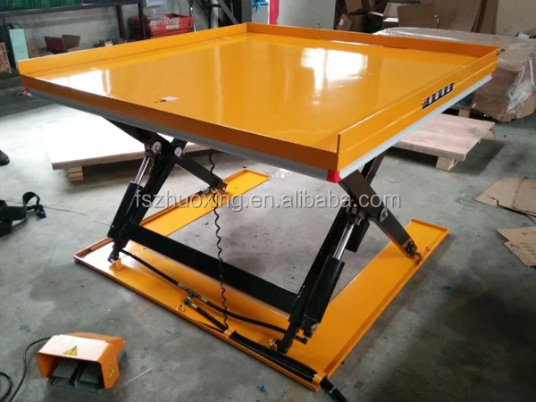 3 Meter Small Hydraulic Scissor Lift Table 1ton Electric Pallet Lift ...