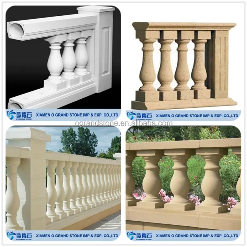Cheap Carved Granite Railing Pillar Stone Balustrade - Buy Balustrade ...