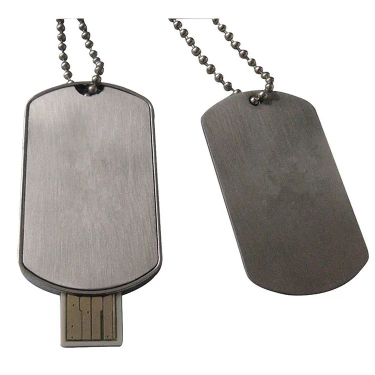Oem Nameplate Usb Flash Drive Waterproof Dog Tag Necklace Usb 2.0 ...