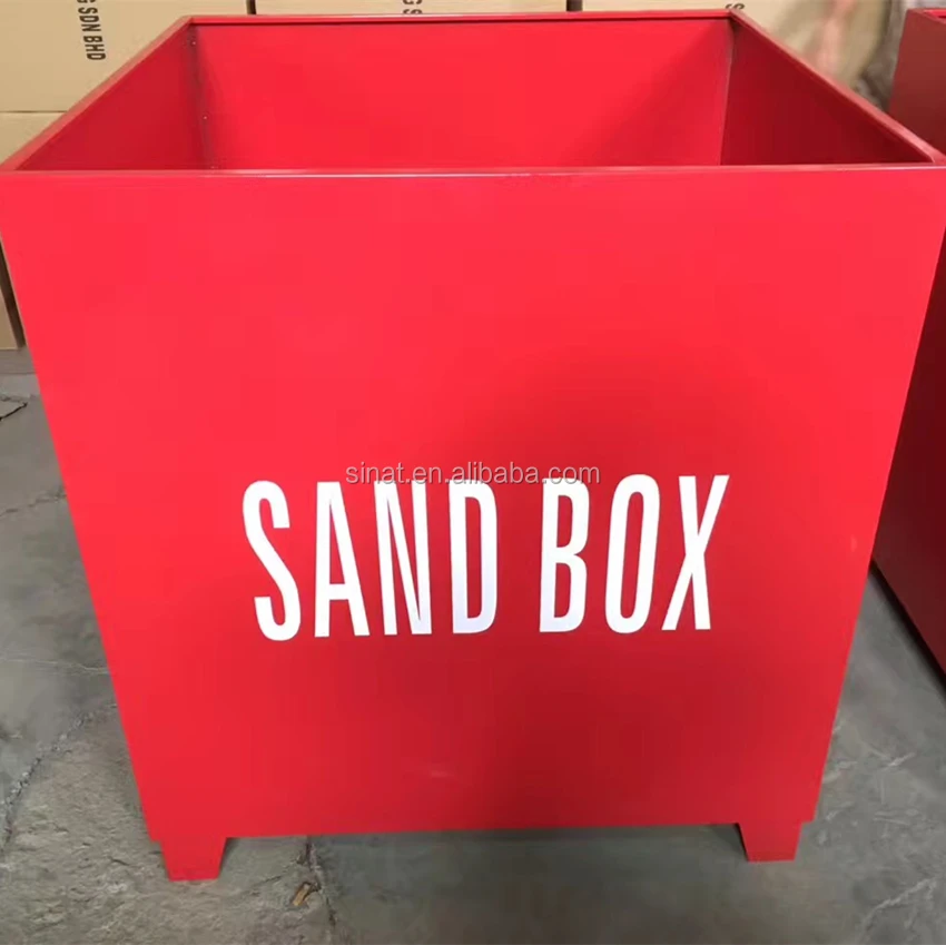 Durable Steel Fire Sand Box - Essential Firefighting Gear