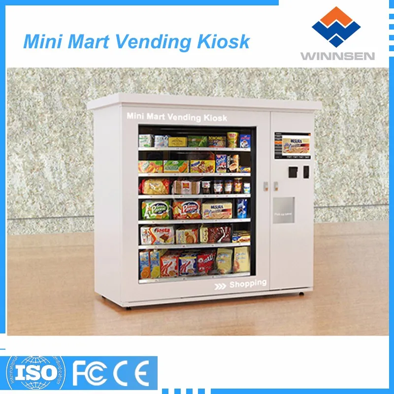 Coin/banknotes Operated Mini Mart Vending Kiosk - Buy Coin/banknotes ...