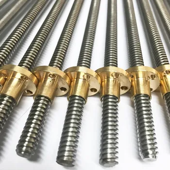 Tr 8mm Single Start Acme Threaded Rod Lead Screw/brass Nut - Buy 8mm ...